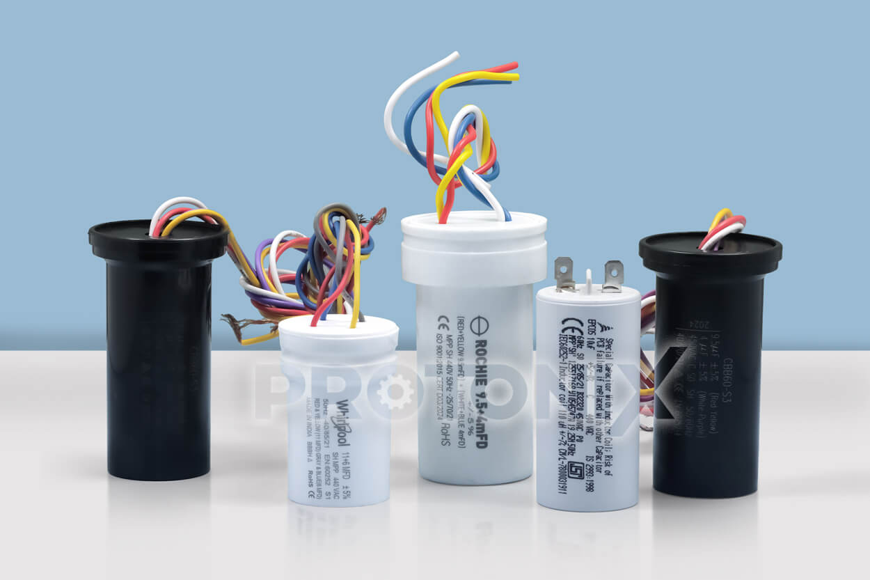 Capacitors for Semi-Automatic Washing Machines | Protonix
